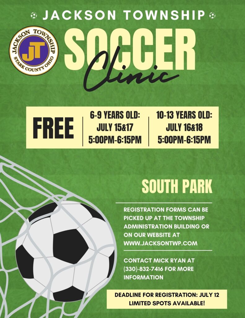 Free Soccer Clinic - Jackson Township, Stark County, Ohio
